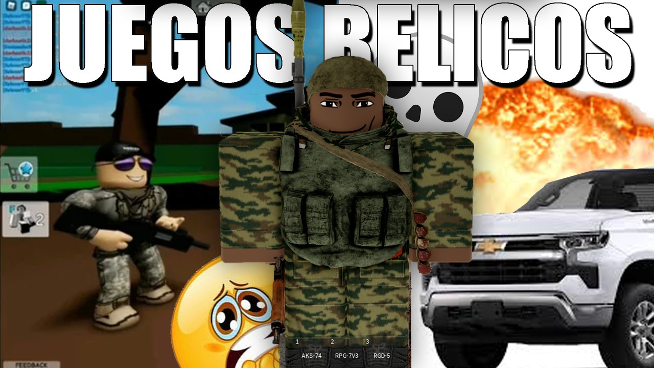 PROBÉ LOS JUEGOS BÉLICOS MAS RAROS DE ROBLOX 🪖... (me hice alucin 😔 ...