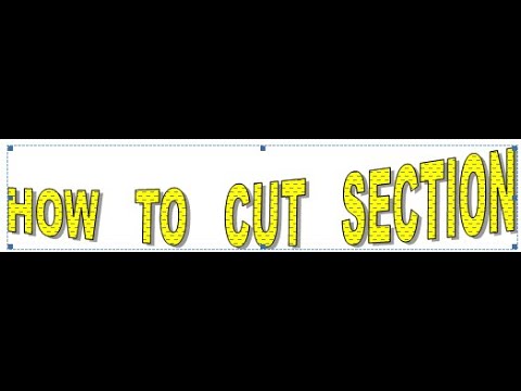HOW TO CUT SECTION OF PLAN , SECTION KO KESE BNAYE, HOW TO DRAW SECTION ...