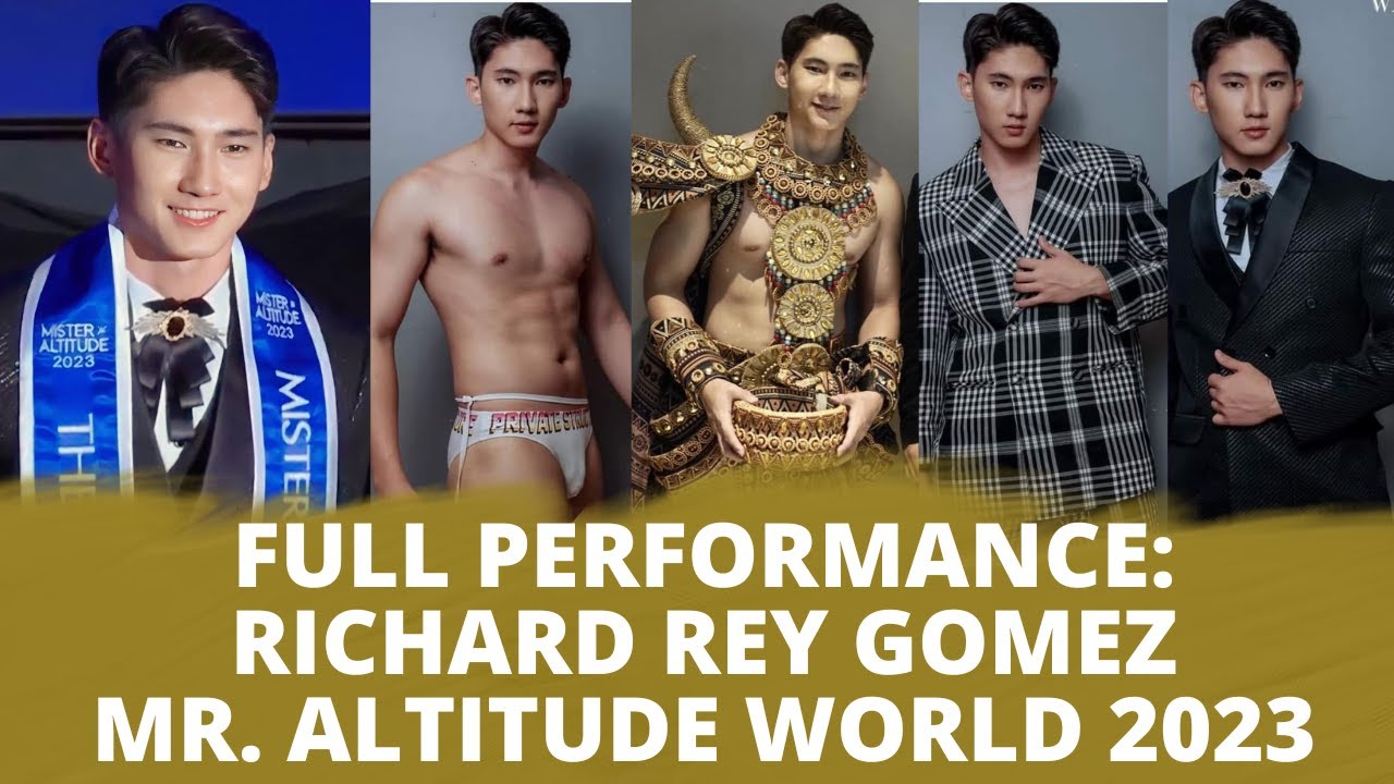 MISTER PHILIPPINES, PANALO SA MISTER ALTITUDE WORLD 2023 | Full Performance | Richard Rey Gomez ...