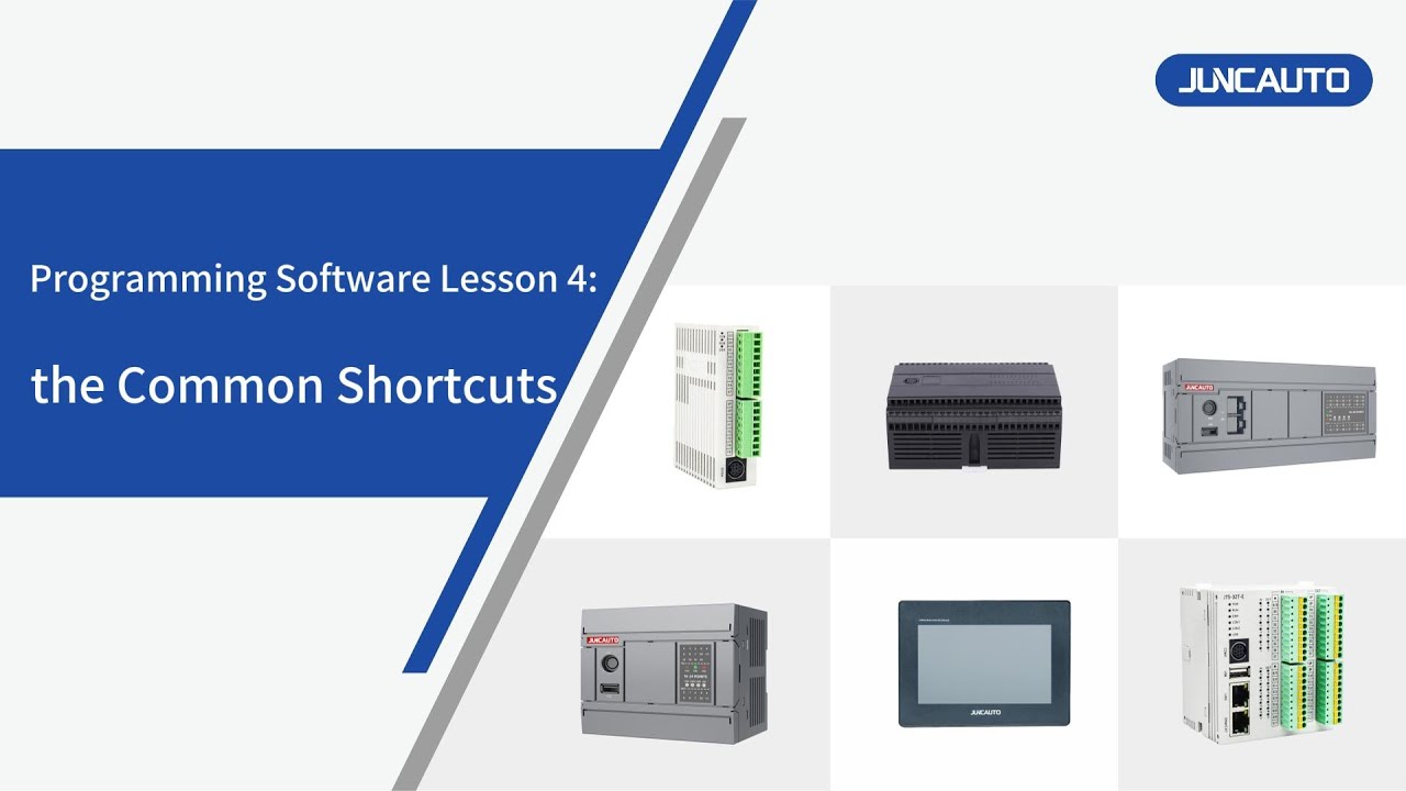Part A 004 Common Shortcut in the Juncauto PLC Software - YouTube