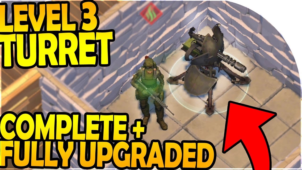 LEVEL 3 TURRET COMPLETE + FULLY UPGRADED - Last Day On Earth Survival 1 ...