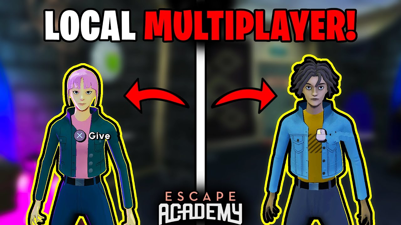 How To Play Escape Academy Local Multiplayer Split Screen - YouTube