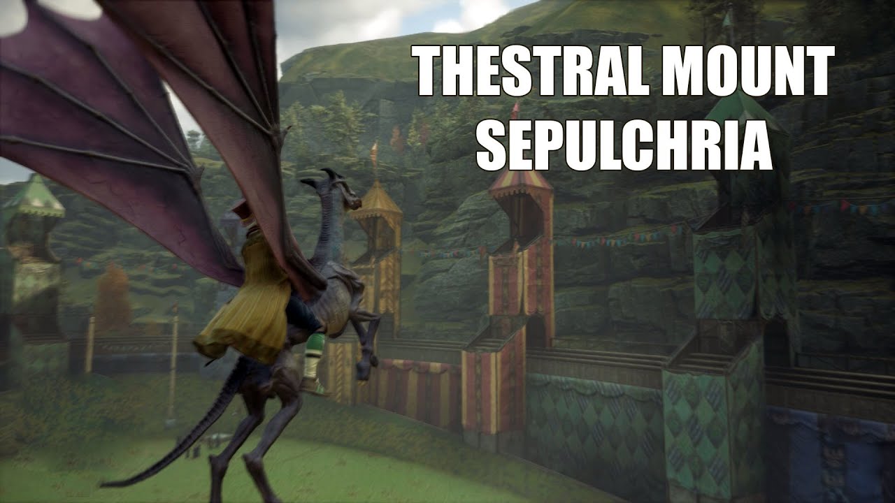 Flying Sepulchria - The Thestral Mount from Hogwarts Legacy Deluxe ...