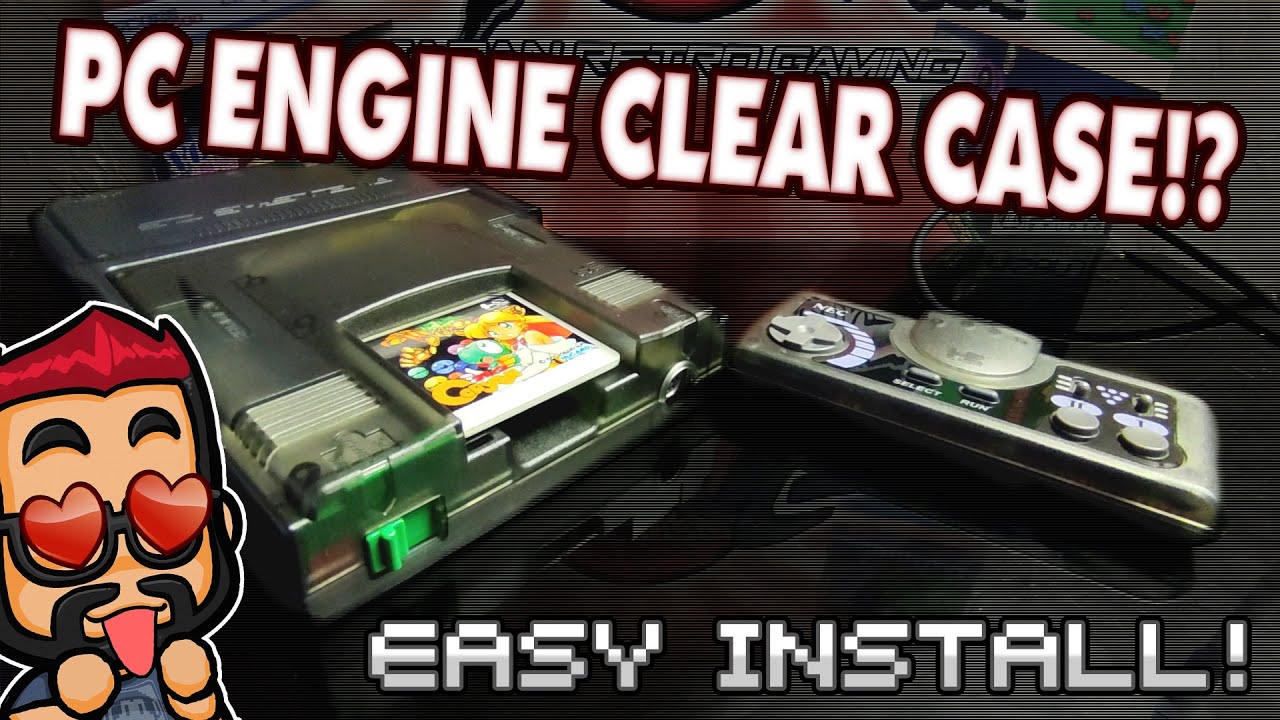 PC Engine Smoked Clear Case & INSTALL # pcengine #videogames - YouTube
