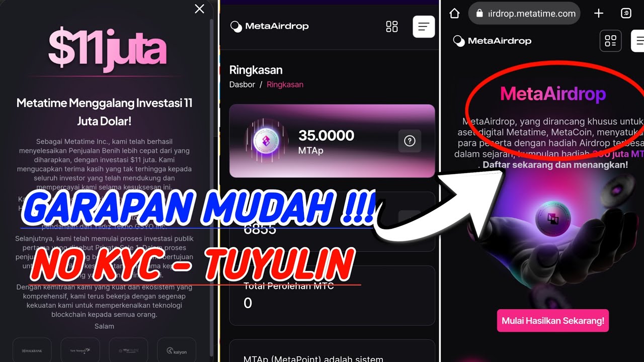 NAGA ! Metatime Airdrop Airdrop POLL 200M | NUYUL Metatime Airdrop Terbaru 2023 - YouTube