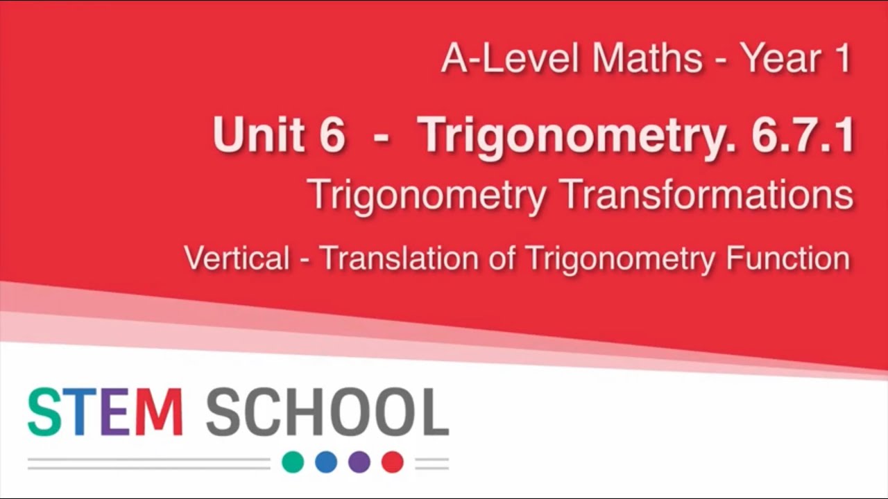 Vertical Translation of Trigonometry Function - 6.7.1 - YouTube