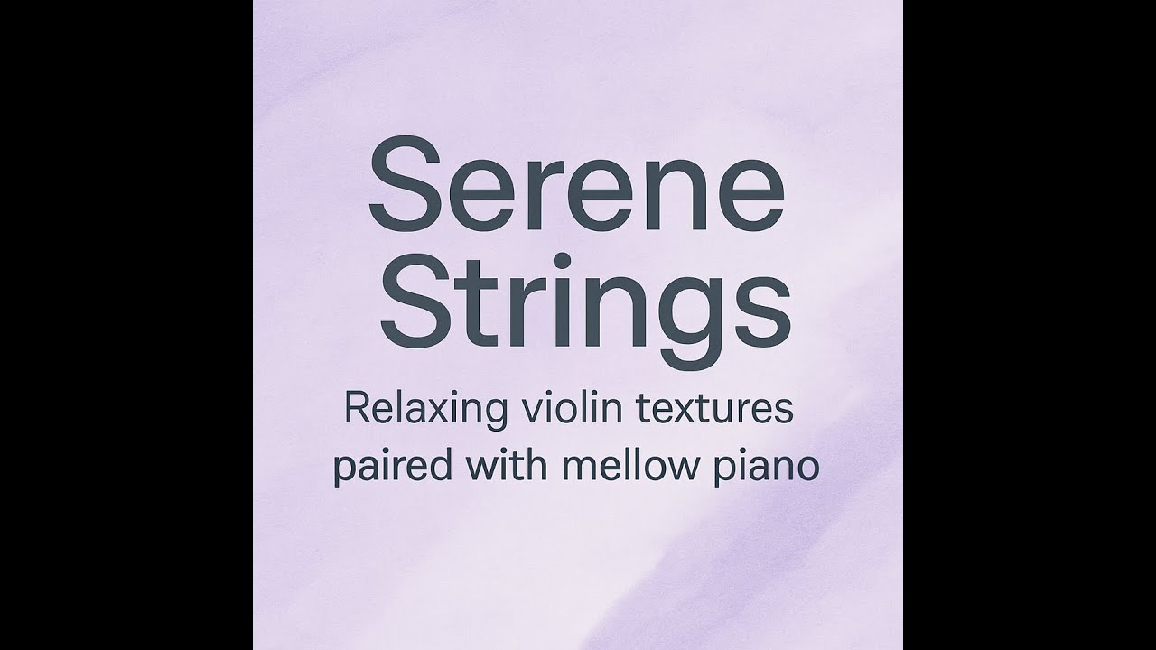 Serene Strings | Relaxing Violin & Mellow Piano Ambient for Calm Focus ...
