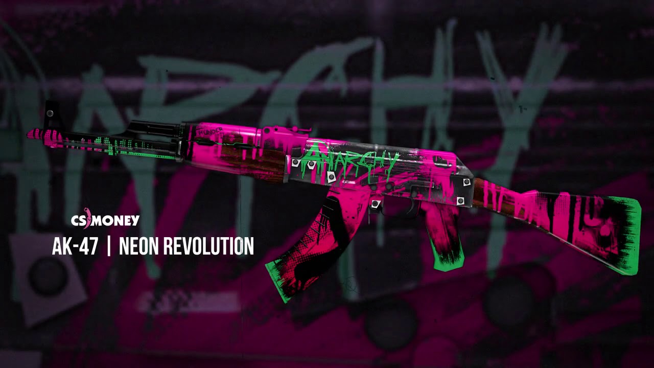 AK 47 Neon Revolution skin CS GO gameplay - YouTube