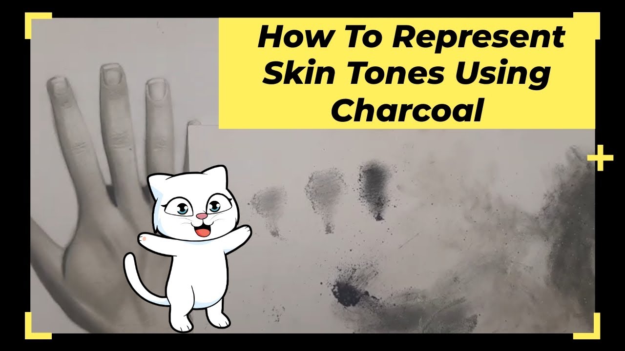 How To Represent Skin Tones Using Charcoal - YouTube