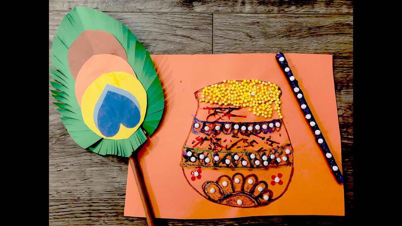 DIY Janmashtami craft | Teach little ones about janmastami festival ...