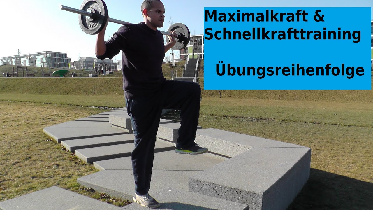 Maximalkraft- & Schnellkrafttraining - Übungsreihenfolge (Trainingsplan ...