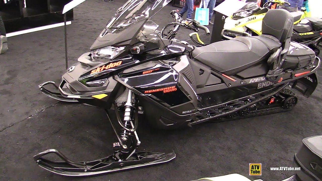 2020 Ski Doo Renegade Enduro 850 Sled - Walkaround - 2019 Montreal ATV ...