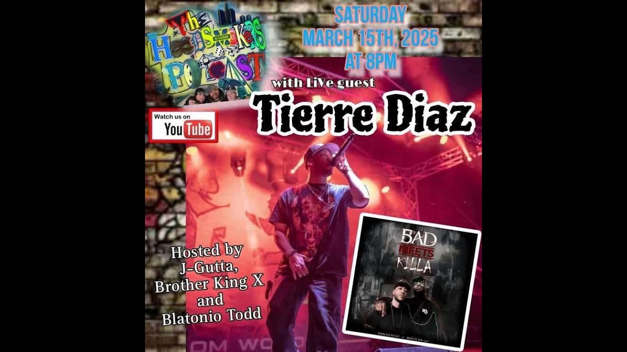 Tierre Diaz talks Royce Da 59 ICP DJ Clay Eminem & more Live The Hood ...