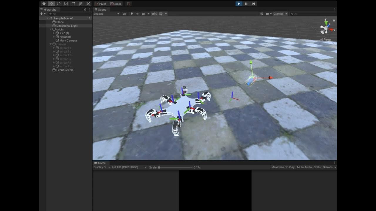 Hexapod Spider Robot Kinematics Simulations (with C# and Unity) - YouTube