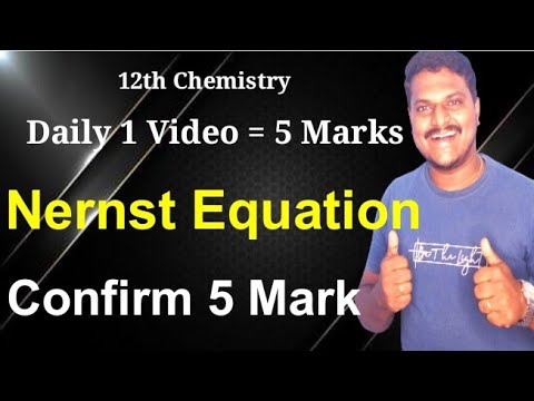 Nernst Equation | Tamil | 12th Chemistry | Bright Academy Prakash - YouTube