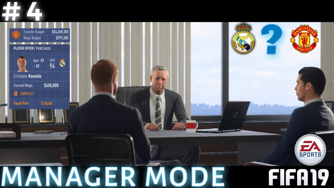 FIFA 19 | #4 MANAGER MODE | RONALDO TRANSFER ( MAN UNITED)...???? - YouTube