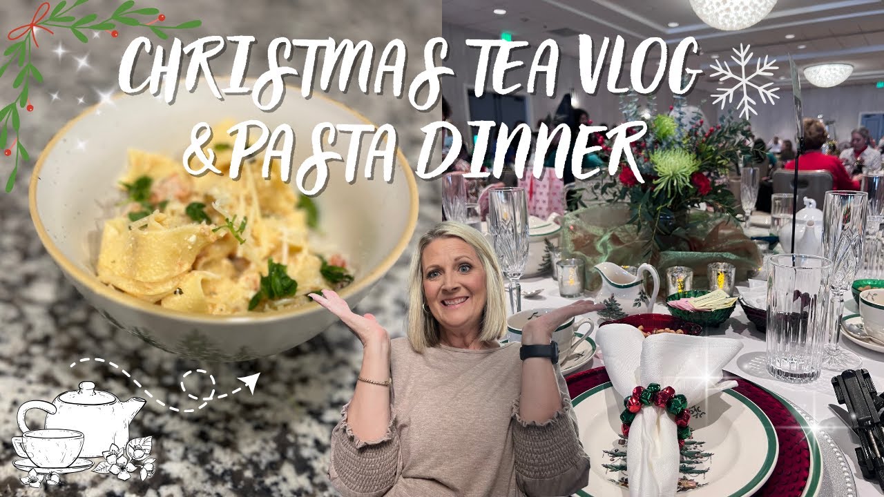 A Cozy Christmas Tea With Friends + The Easiest Pasta Dinner! - YouTube