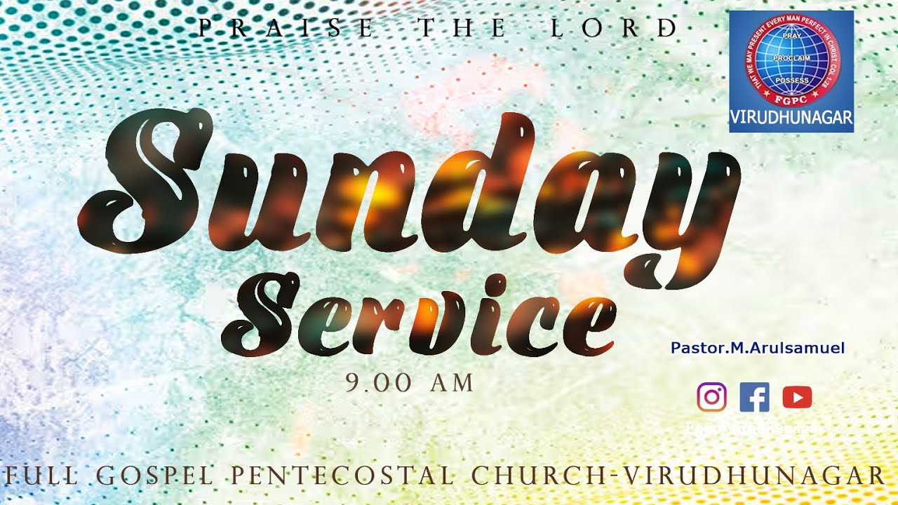🔴LIVE | FEBRUARY 02 SUNDAY SERVICE| FGPC CHURCH | PASTOR M.ARUL SAMUEL ...