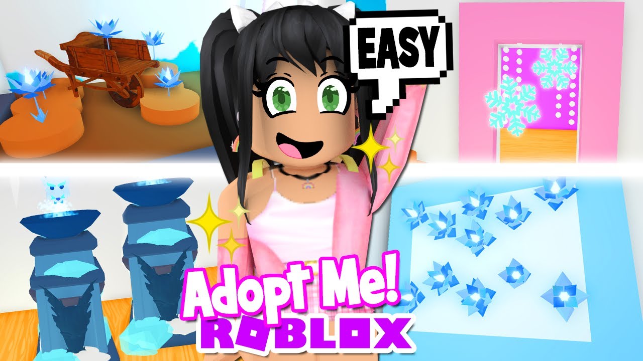 EASY *CUSTOM Winter Furniture* HACKS in ADOPT ME ROBLOX - YouTube