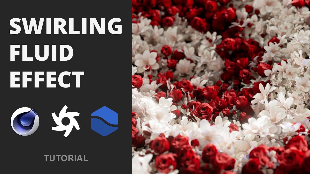 How to Make a Swirling Flower Effect in Cinema 4D + RealFlow - YouTube
