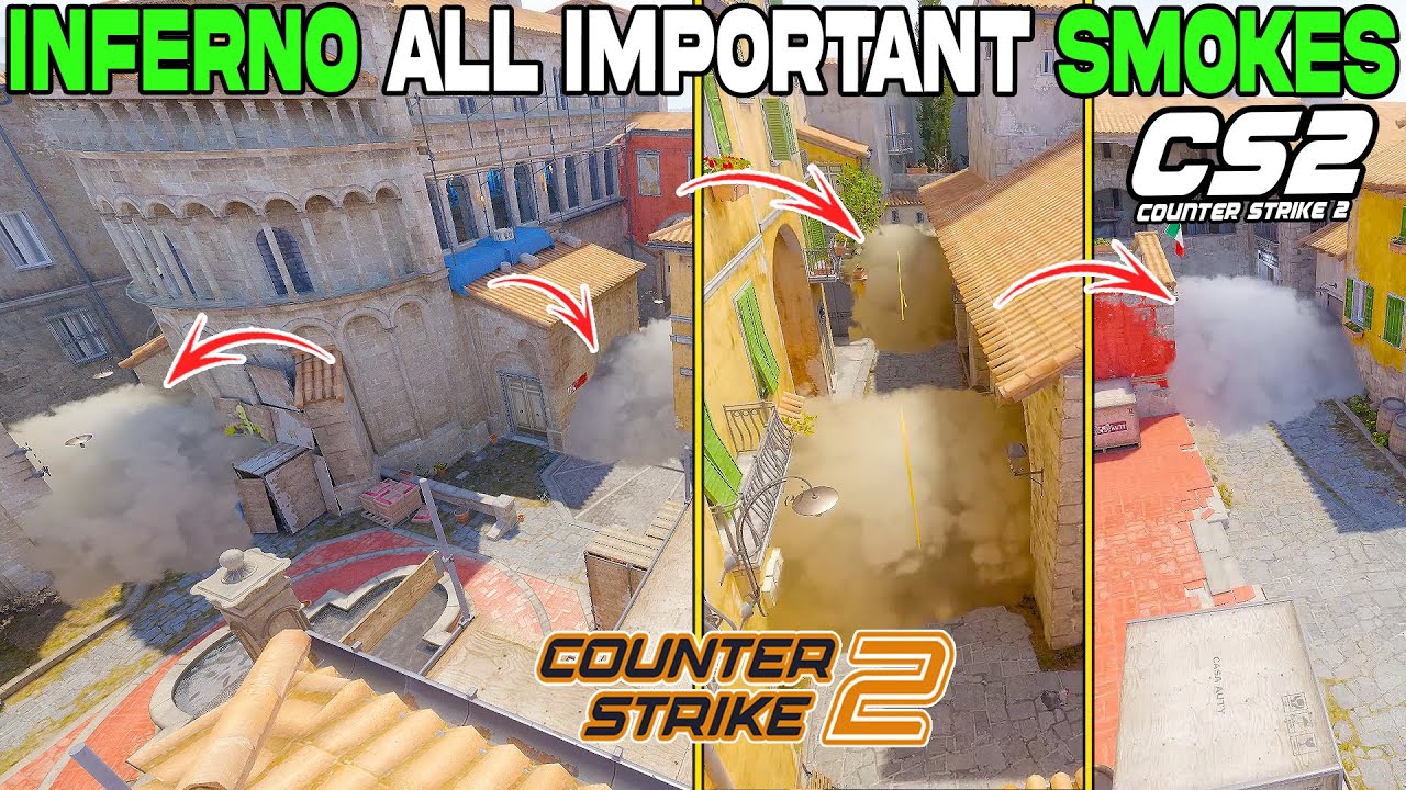 CS2 Inferno All IMP SMOKES That You Need To Know ( FAST & EASY ) - YouTube