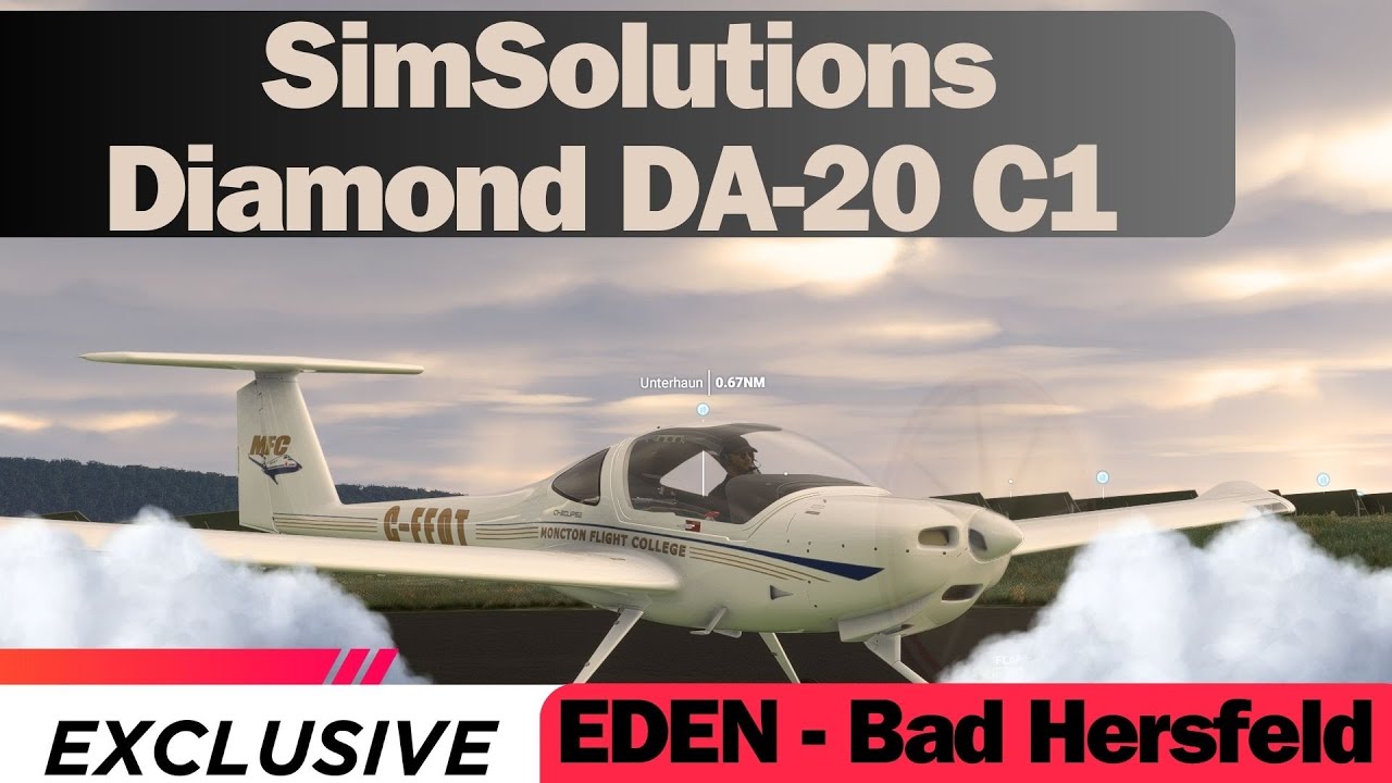SimSolutions Diamond DA-20 C1 in Microsoft Flight Simulator - YouTube