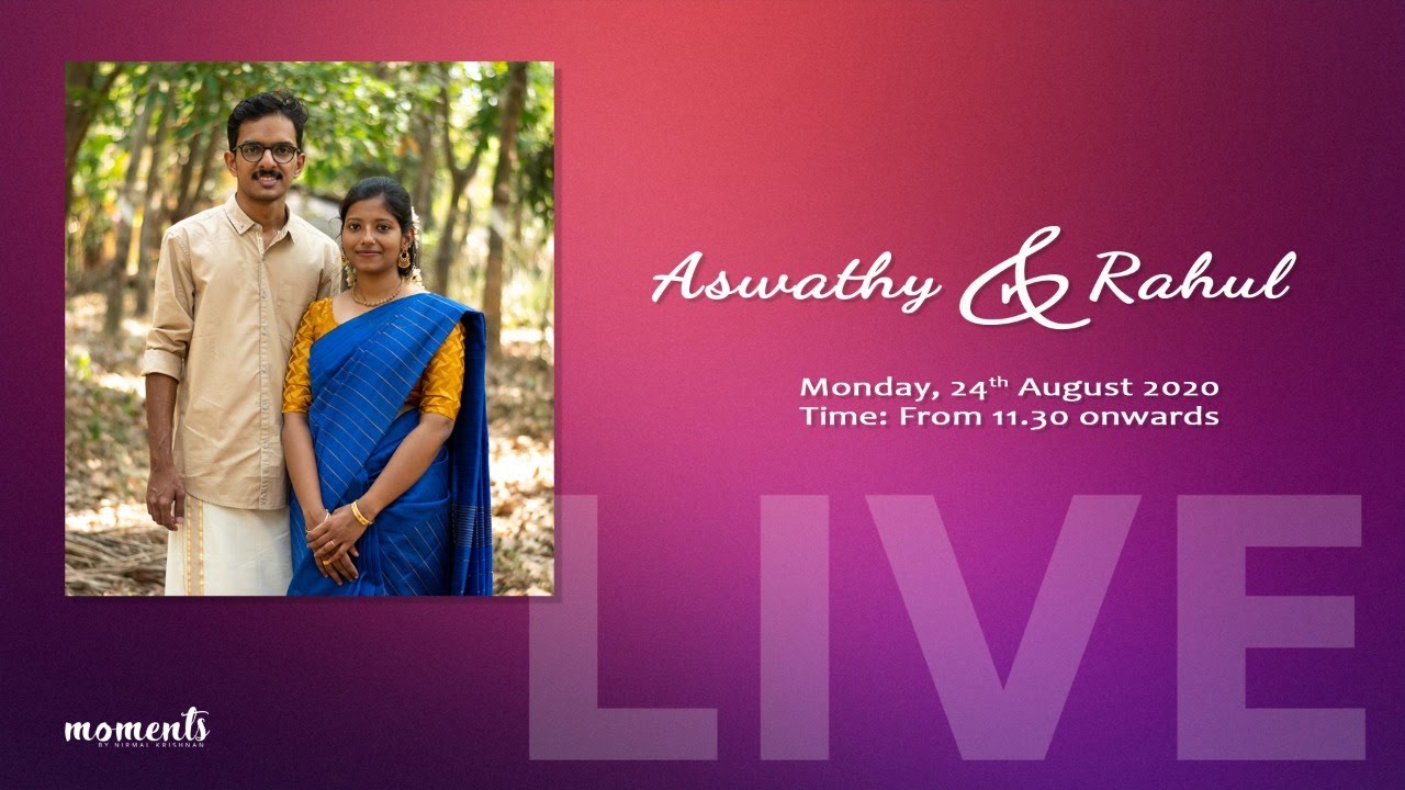 Aswathy Weds Rahul - YouTube