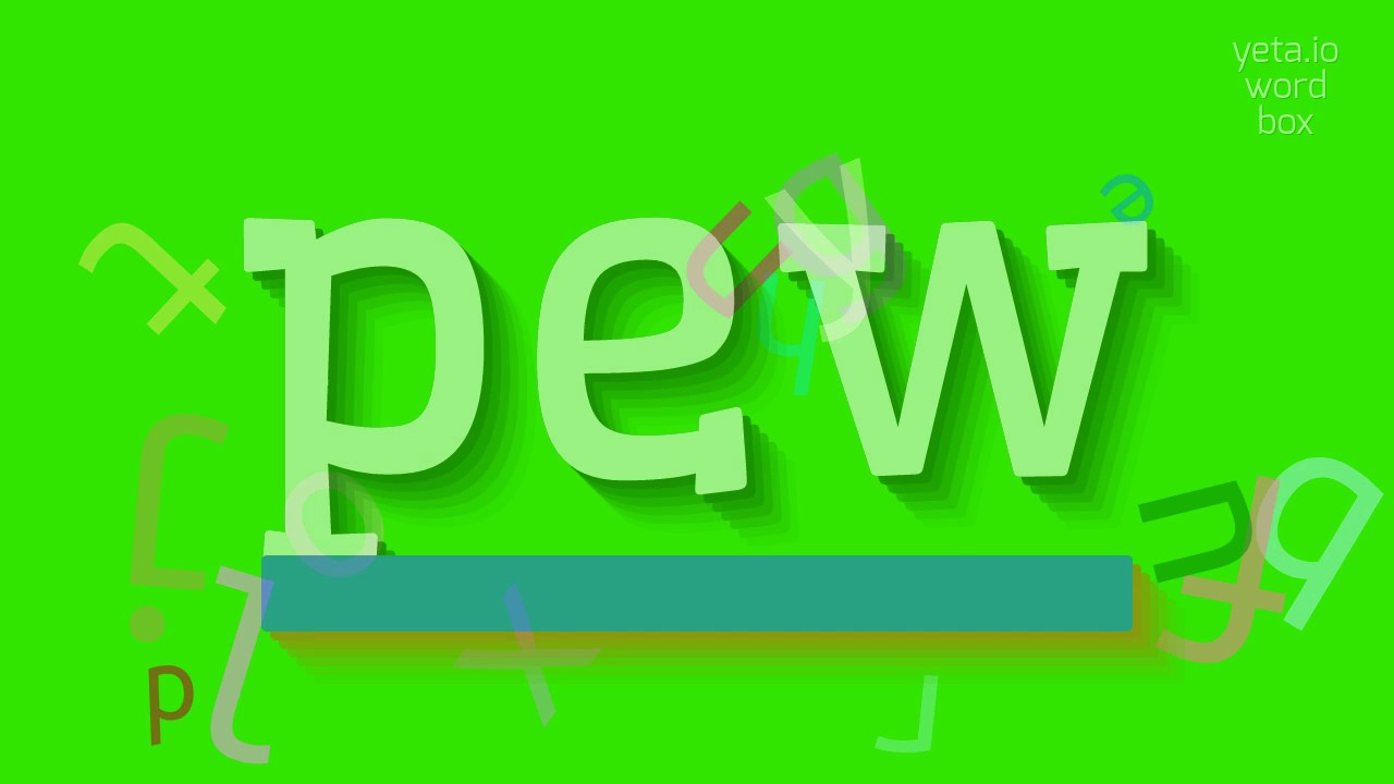 How to say "pew"! (High Quality Voices) - YouTube