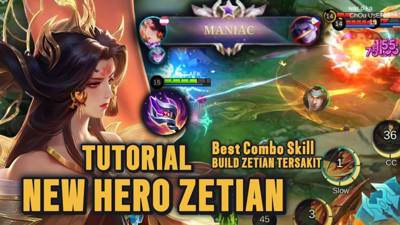 TUTORIAL Zetian New Hero! Build Zetian Tersakit 2025 - Combo Skill ...