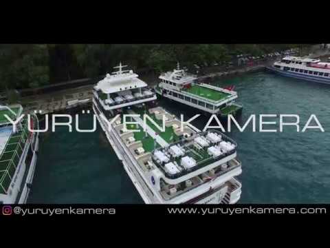 İstanbul Boğazda Teknede Düğün / Drone Hava Video ve Fotoğraf Çekimi / Yürüyen Kamera