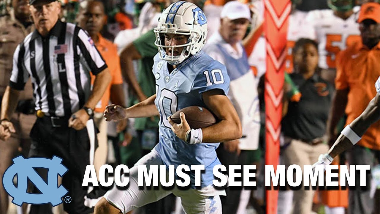 QB Drake Maye Sets Up UNC's First Score With A Long Run | Must See ...