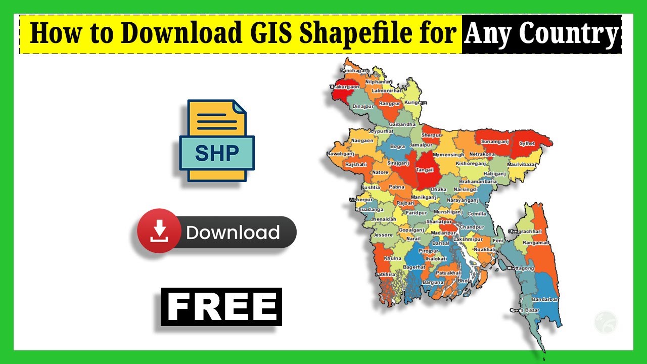 Download Gis Shapefiles For Any Country Free Step By Step Tutorial Youtube