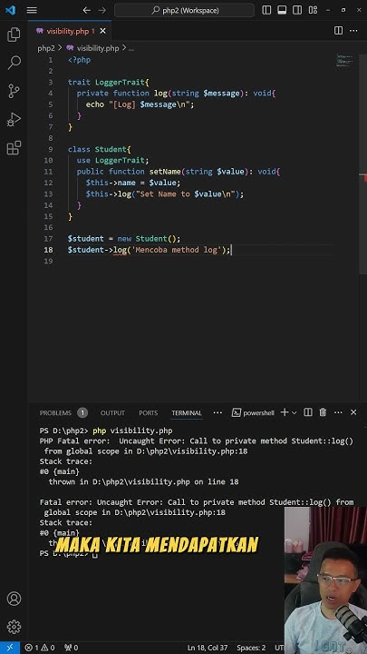 Trait Visibility Override Skysen Coding Code Programming Php Youtube