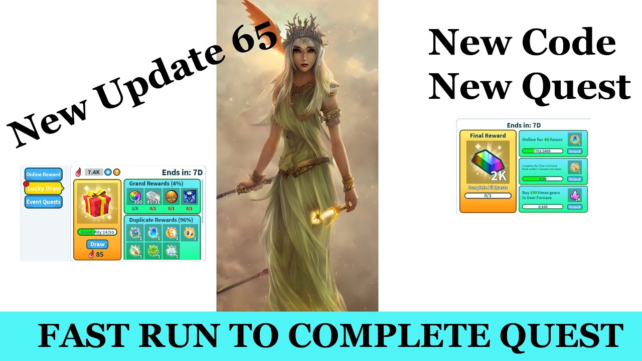 New Update 65, New Code and New Quest. - YouTube