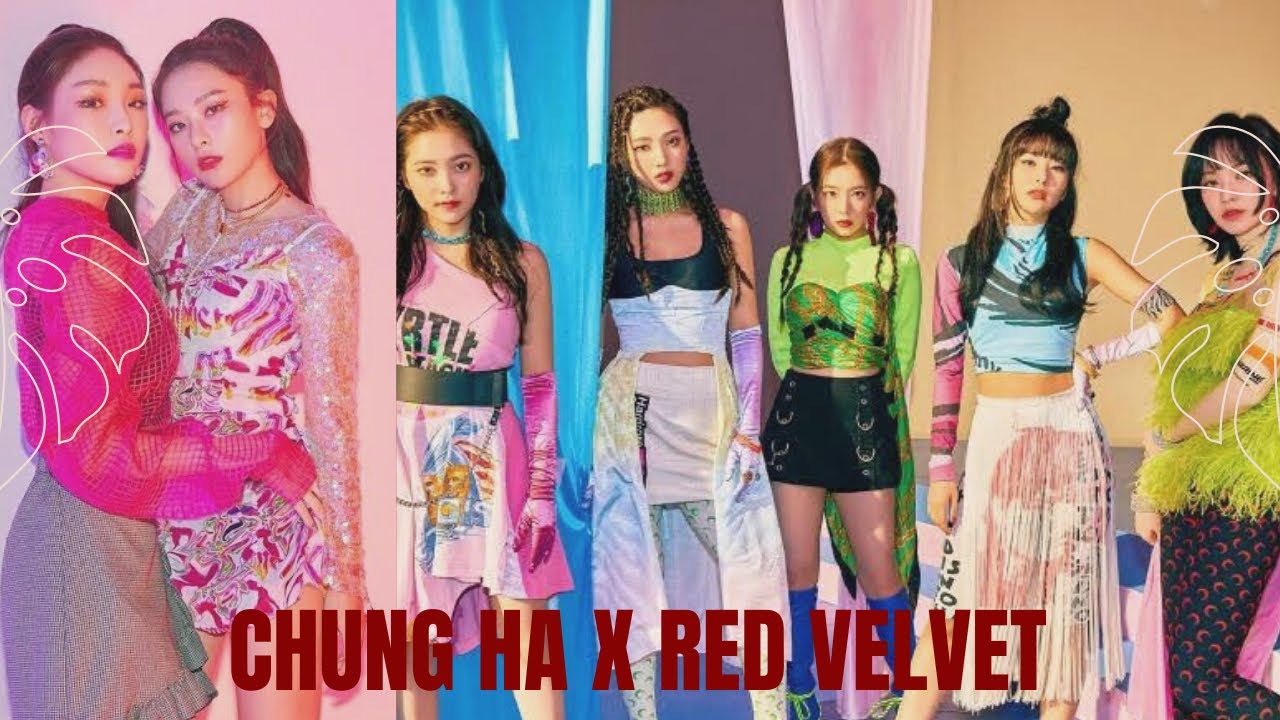 CHUNG HA AND RED VELVET INTERACTION/MOMENTS - 청하 레디벨벳 - YouTube