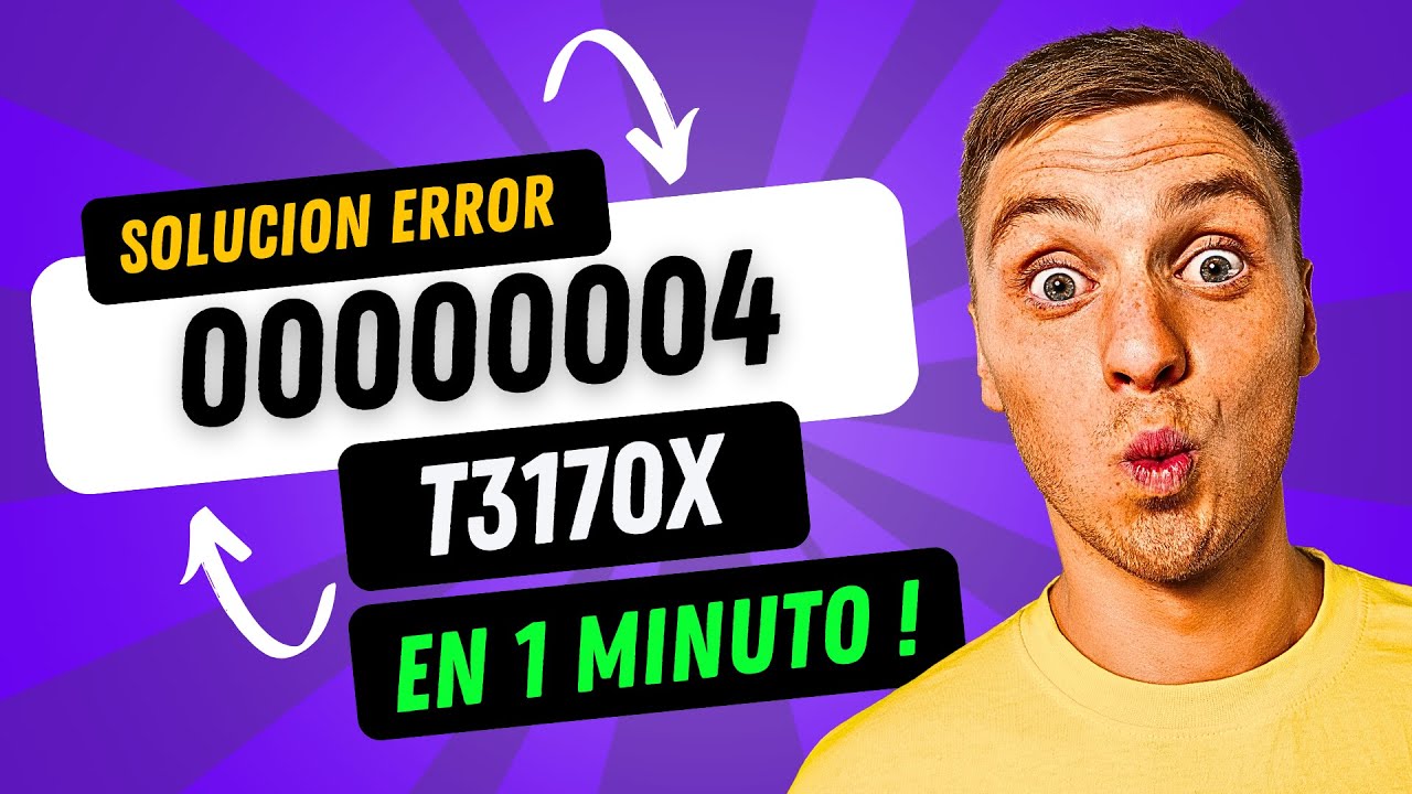 Reset EPSON T3170x | Quitar Error 00000004 00040000 ⚡ Rápido 3 minutos ...