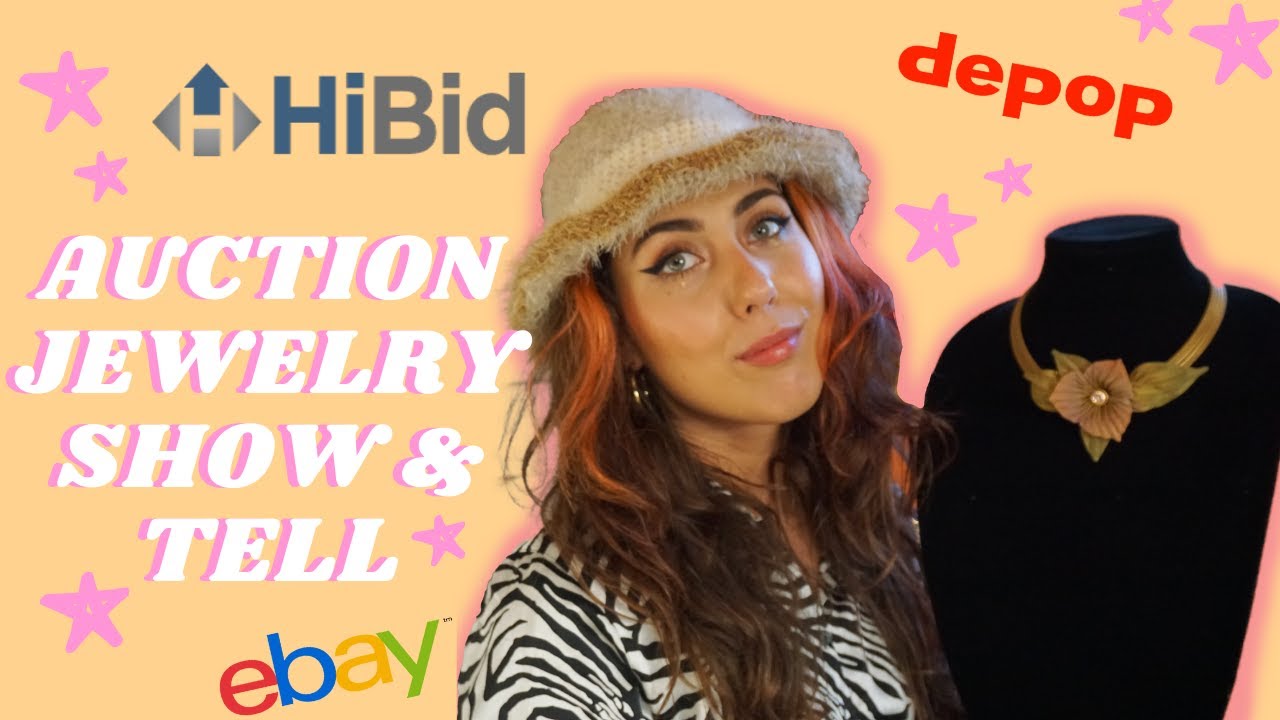 WHAT I WON AT AUCTION! DESIGNER COSTUME JEWELRY SHOW & TELL - YouTube