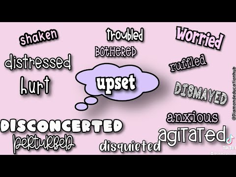 Alternative words for Upset || Vocabulary Development || Diamond ...