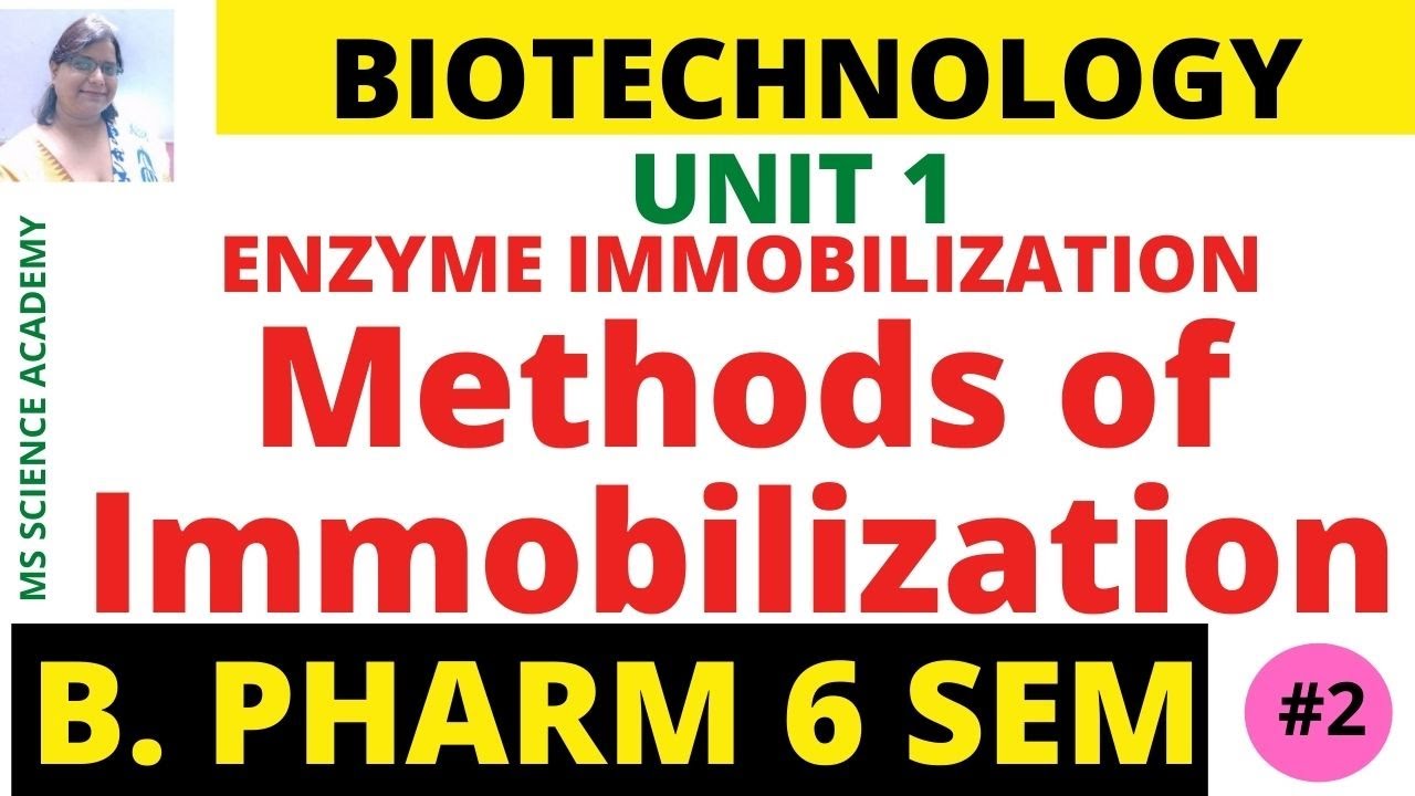 Methods of Immobilization-Enzyme immobilization-Biotechnology-Unit 1-B ...