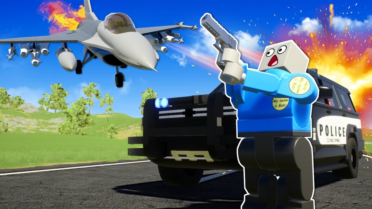 I USED A JET IN A POLICE CHASE! - Brick Rigs Cops and Robbers - YouTube