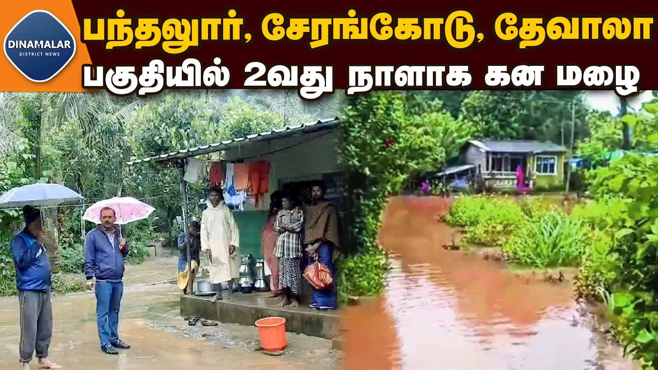 சேரங்கோடு பகுதியில் 124 மில்லி மீட்டர் மழை கொட்டியது | Heavy Rain ...