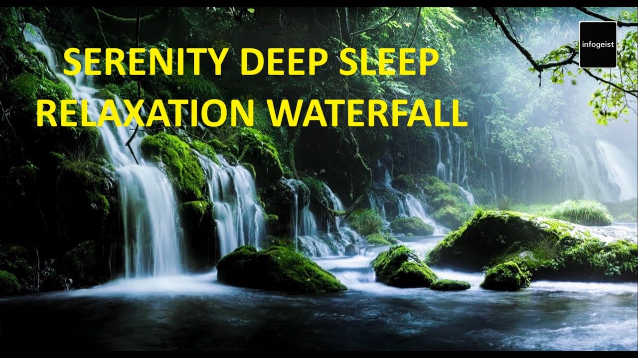 8 Hour Serenity River Waterfall Deep Relax Sleep Destress Meditation ...