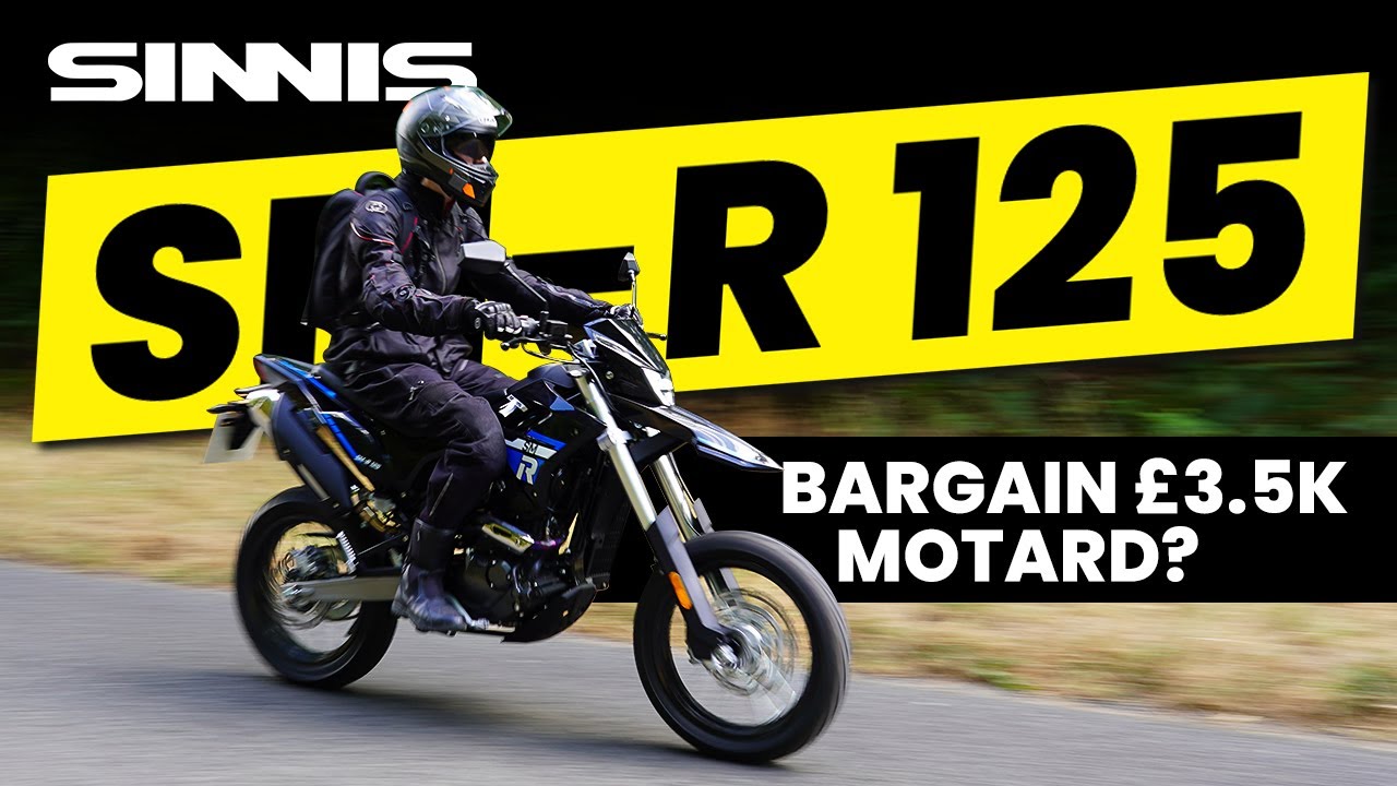 Sinnis SMR 125 Motorcycle Review! GREAT Spec Bargain Motard under £3.5k ...