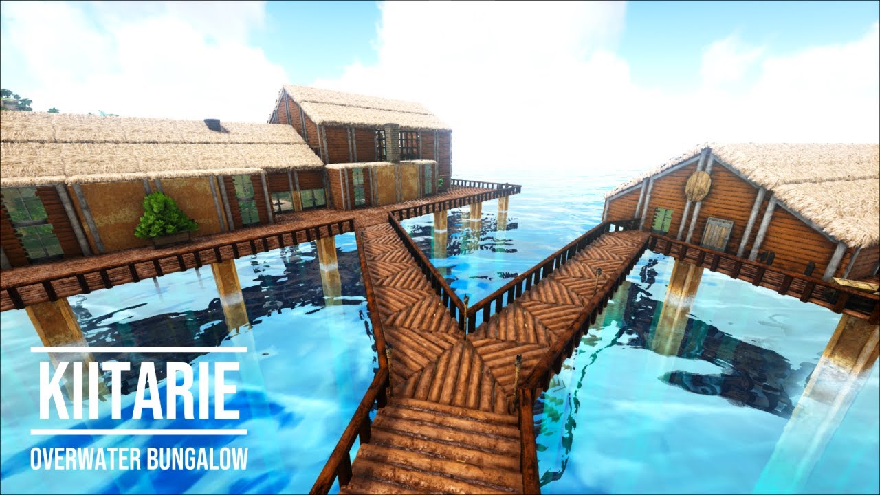 Ark Survival Evolved: Overwater Bungalow Speed Build - YouTube