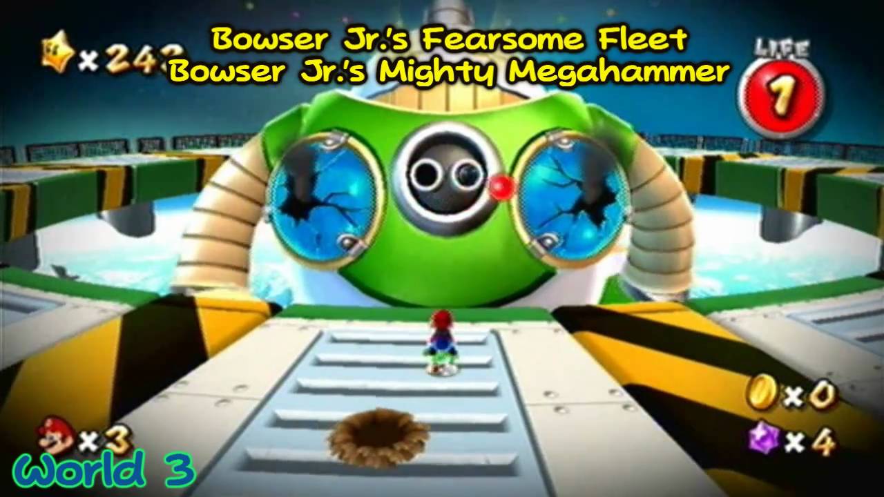 Super Mario Galaxy 2: All Bosses (1/2) - World 1-4 [Very Old Video ...