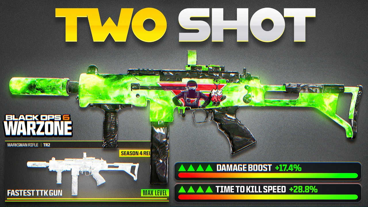 the *NEW* FASTEST KILLING GUN in WARZONE BO6 RIGHT NOW (Best TR2 CQB ...