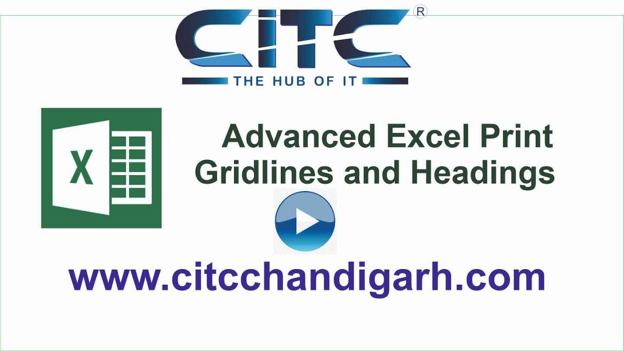 Advanced Excel Print Gridlines And Headings YouTube Advanced Excel Print Gridlines And Headings YouTube