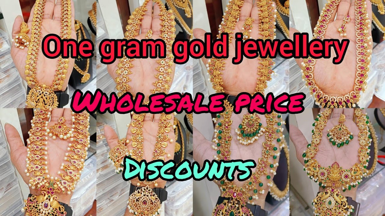 beautiful one gram gold jewellery with prices//discounts book fast ...