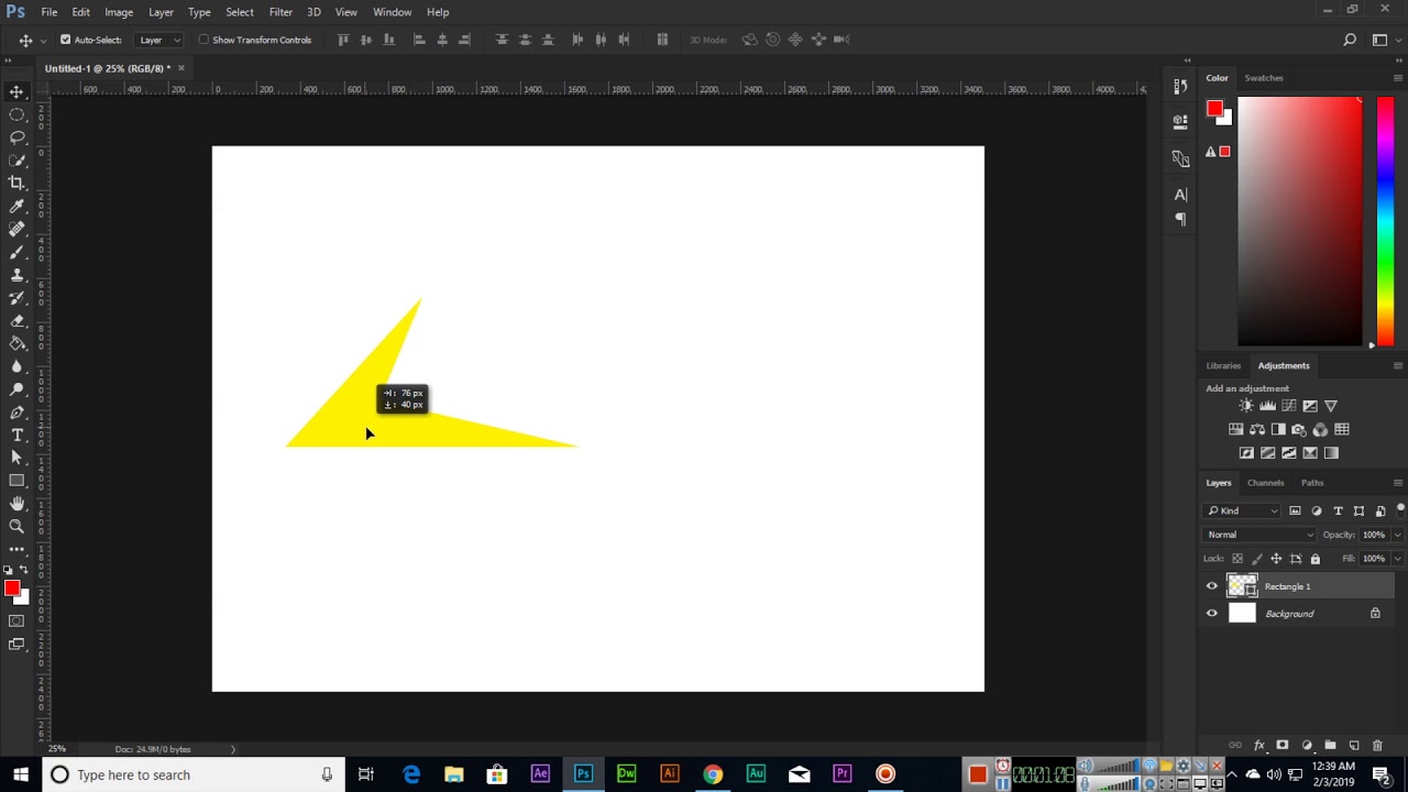 How to use Direct Selection Tool in Photoshop for Logo Designing - YouTube