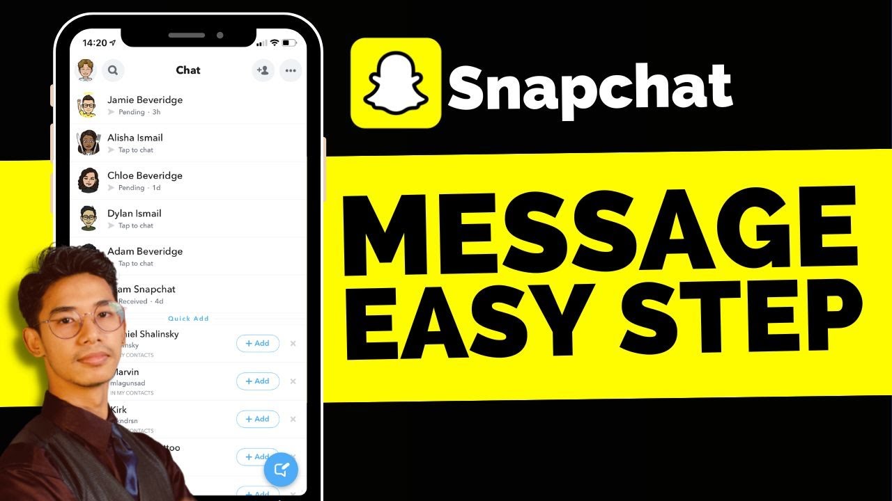 How To Message On Snapchat ! - YouTube